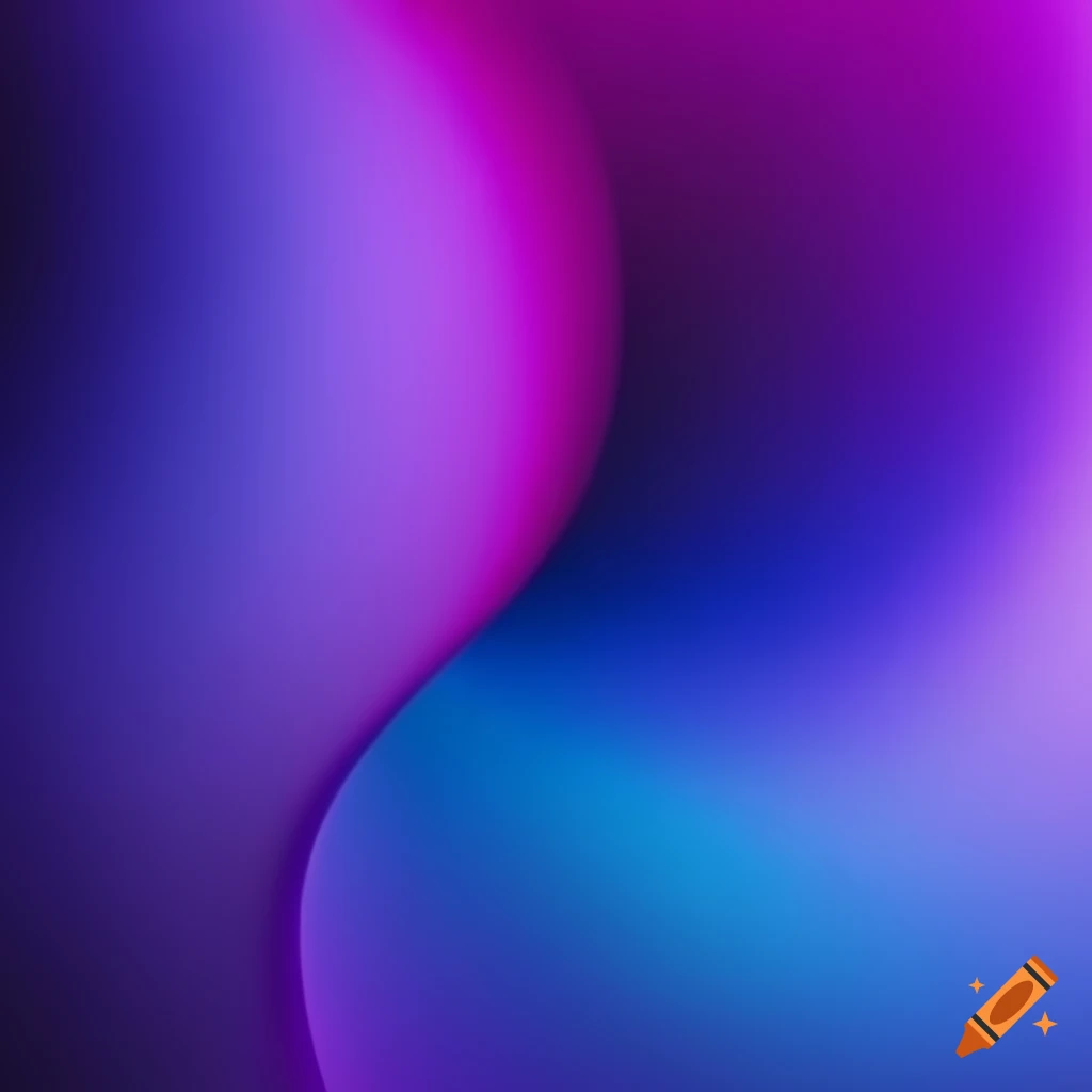 Horizontally split image. top half blue and bottom half purple