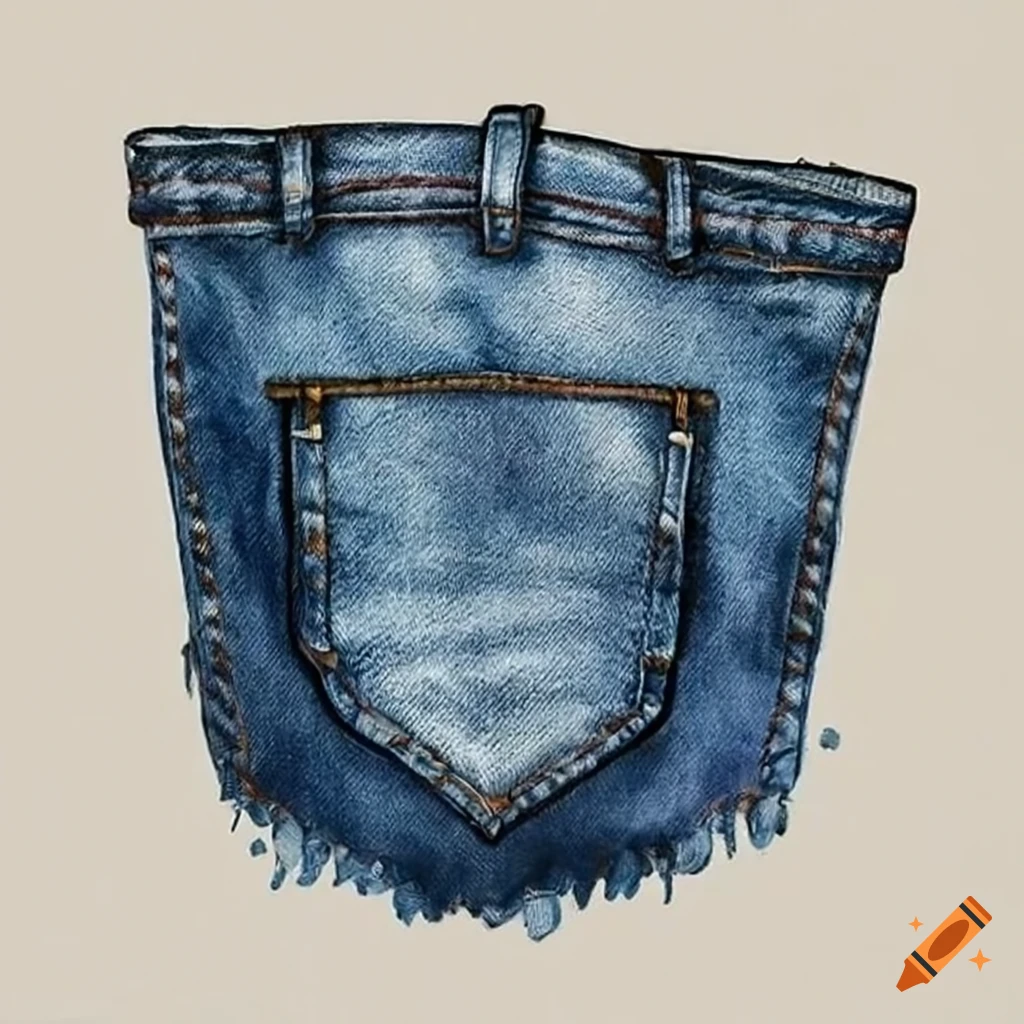 Jeans back pocket on Craiyon