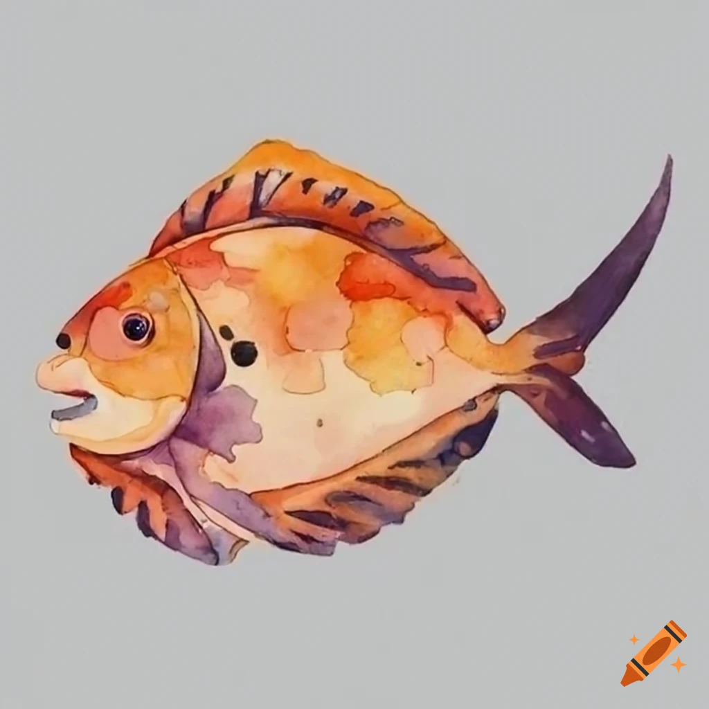 Cute, halibut, simple