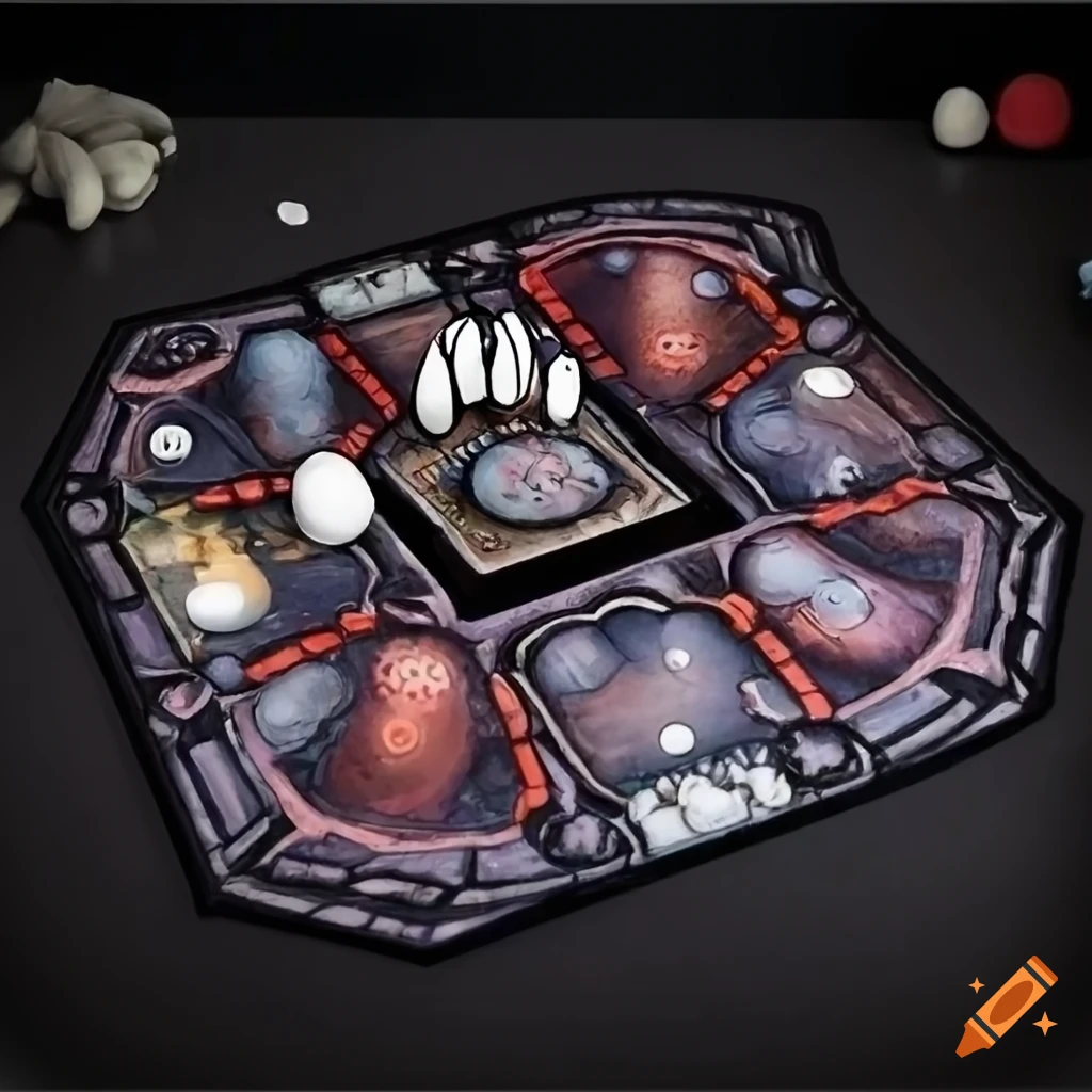 Hollow knight board game on Craiyon