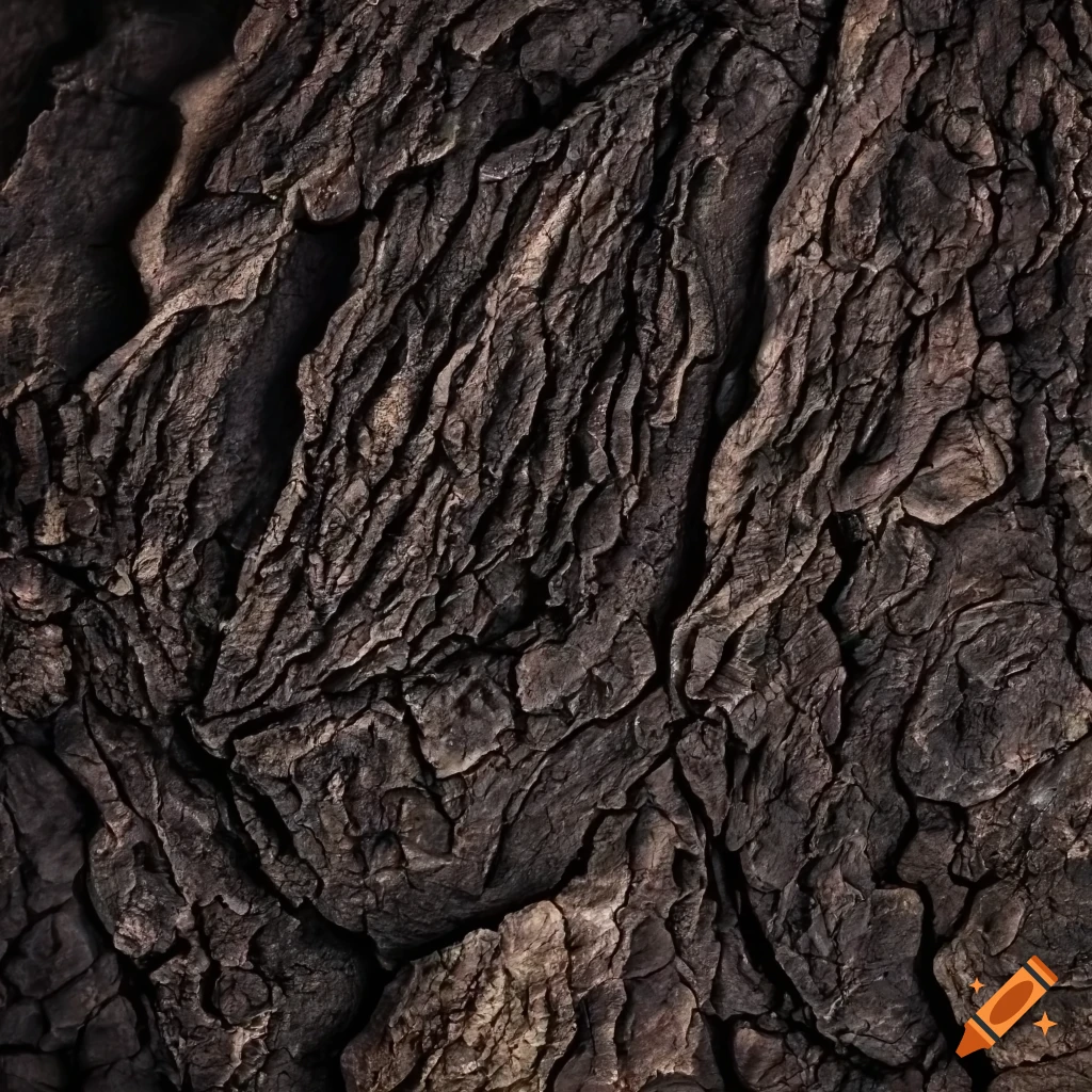Texture of a burnt stone surface