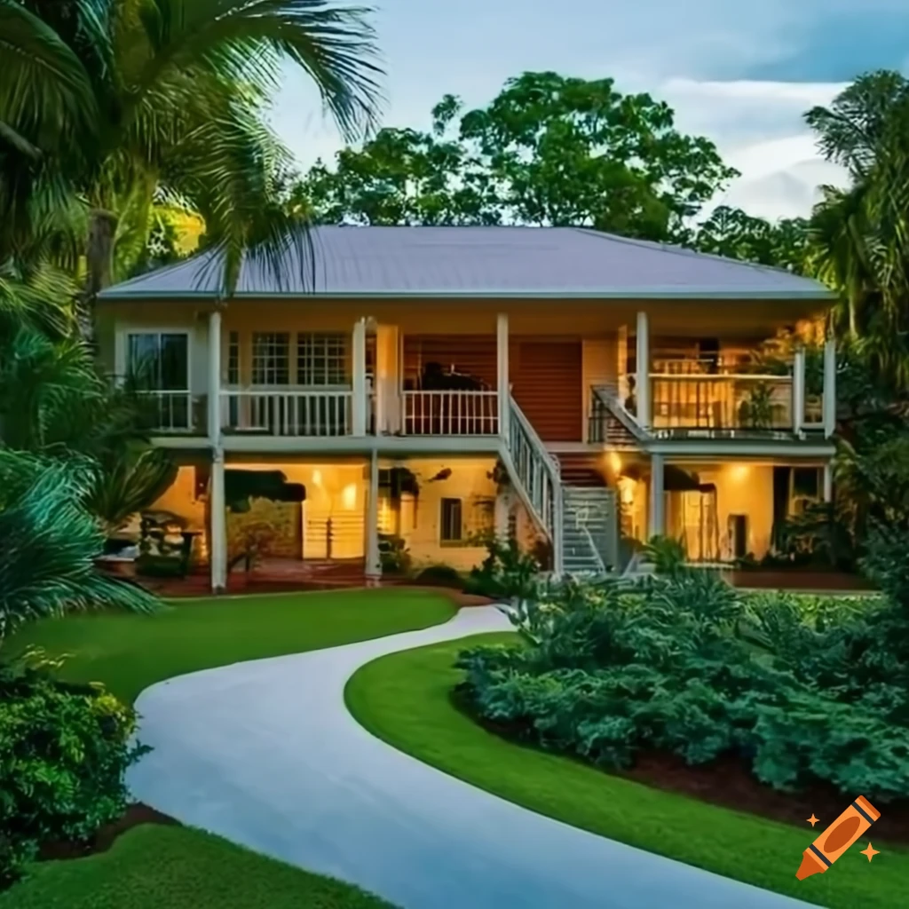 A key west style ranch house, sprawling layout, standing seam metal ...