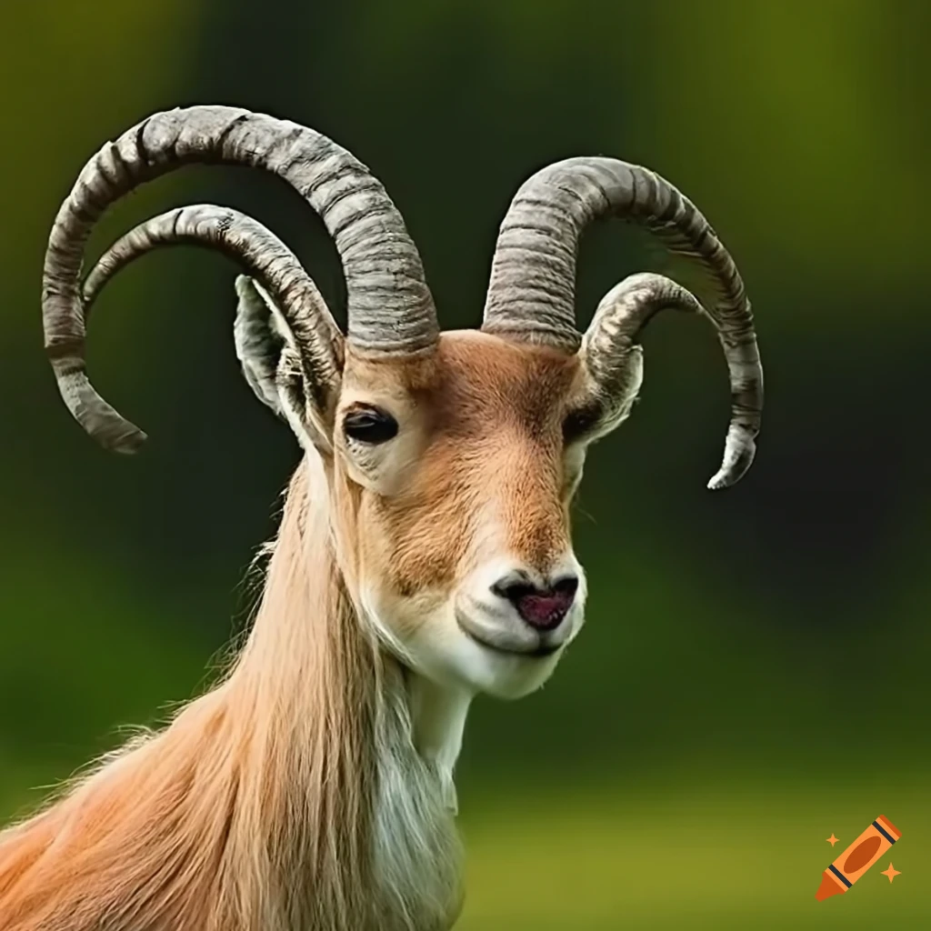 Saiga saiga saigini saiga tatarica capra tatarica head and chapan or ...