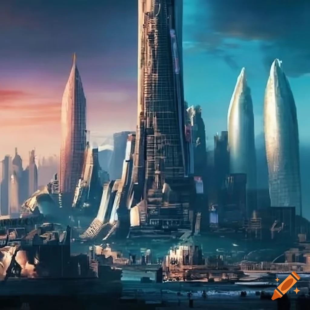 Giant future city