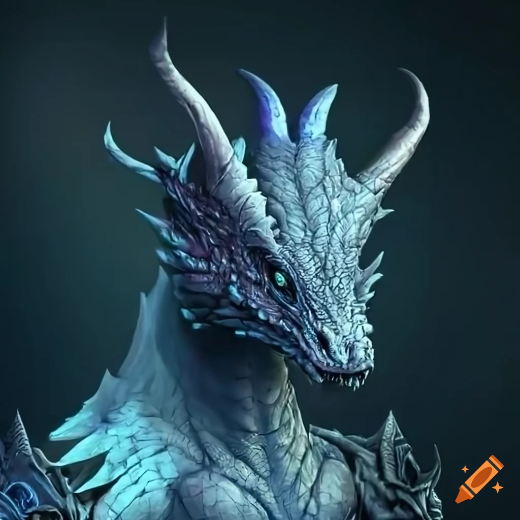 Close up humanoid dragon, highly detailed, high definition, 4K on Craiyon