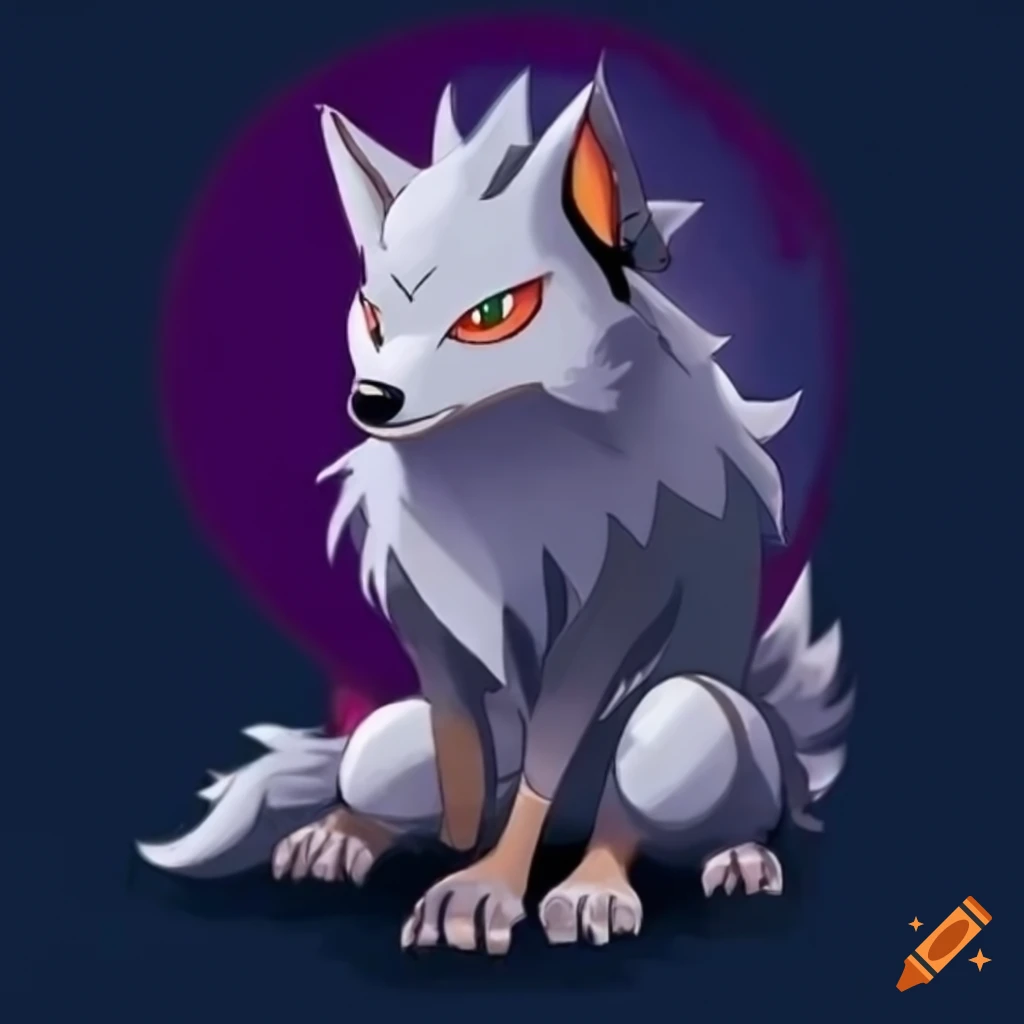Wolf pokemon on Craiyon