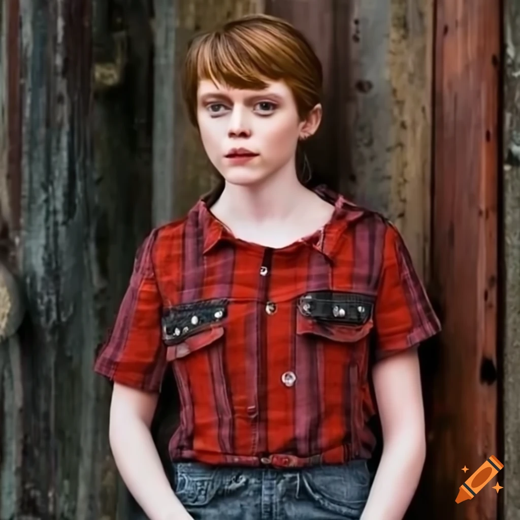 Sophia Lillis In Lumberjack Apparel Craiyon