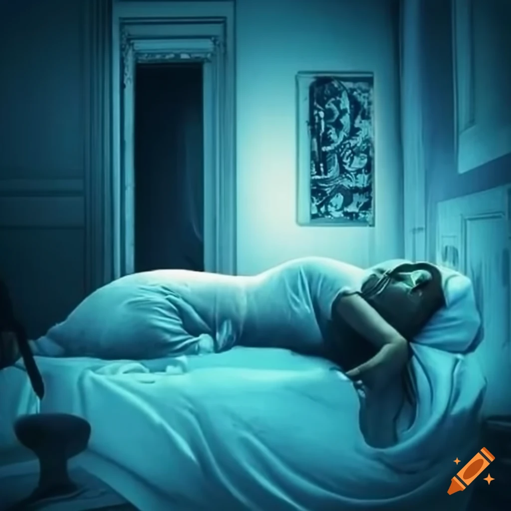 Une personne allongée sur un lit