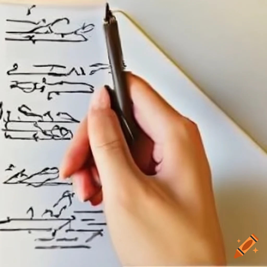 New writing script on Craiyon