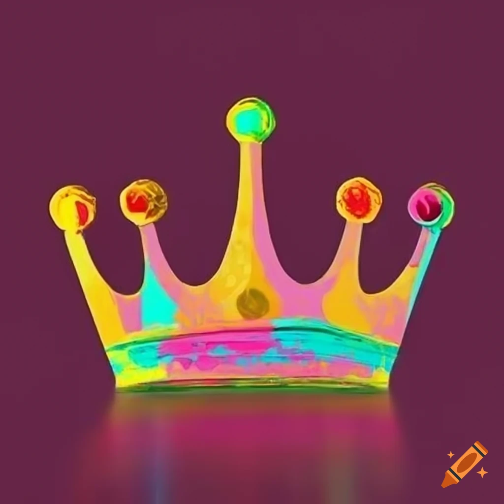Crown in the style of warhol