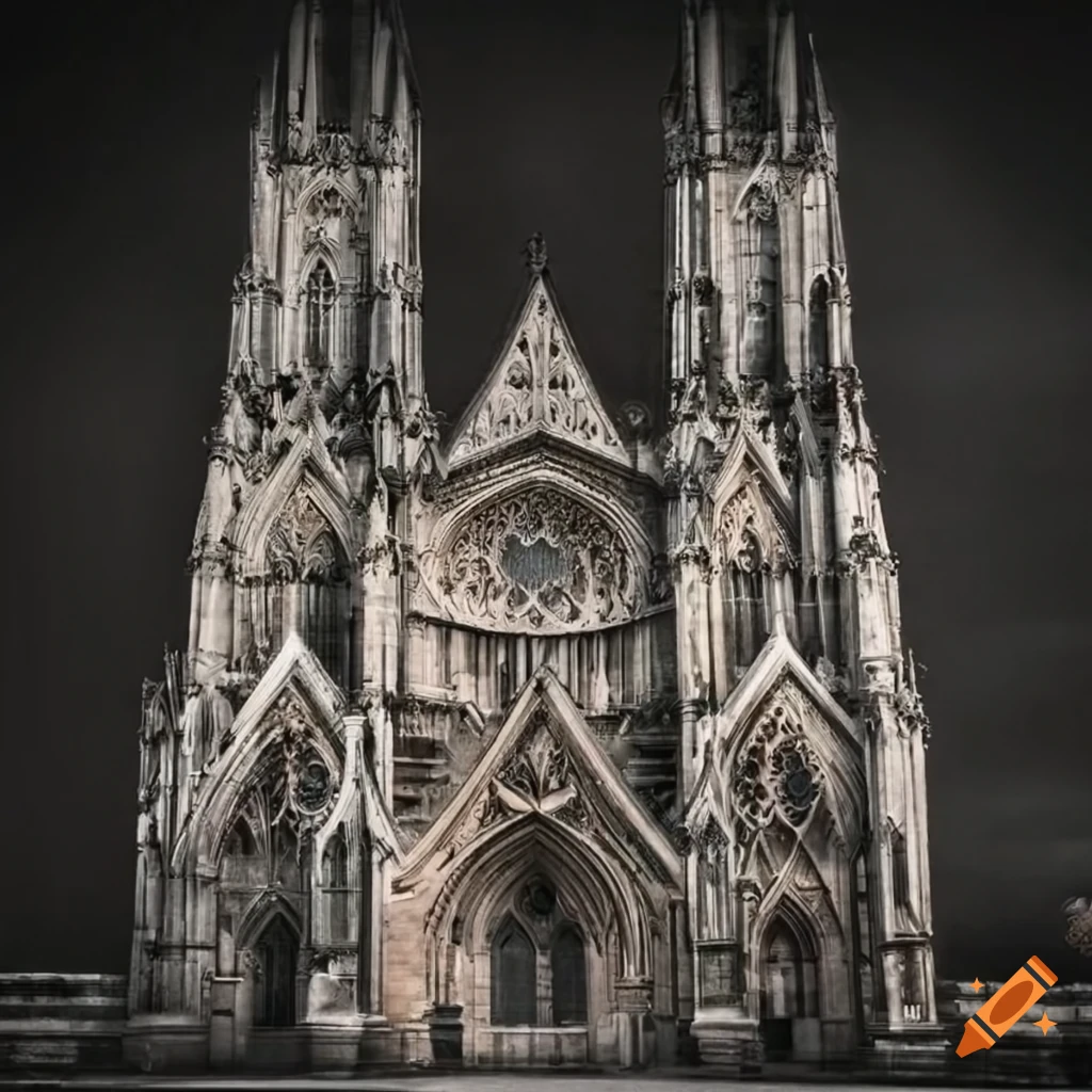Architectural design gothic style on Craiyon