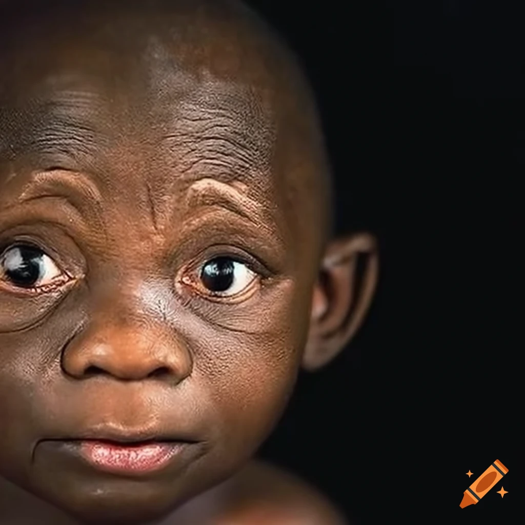 Cyril ramaphosa as a baby on Craiyon