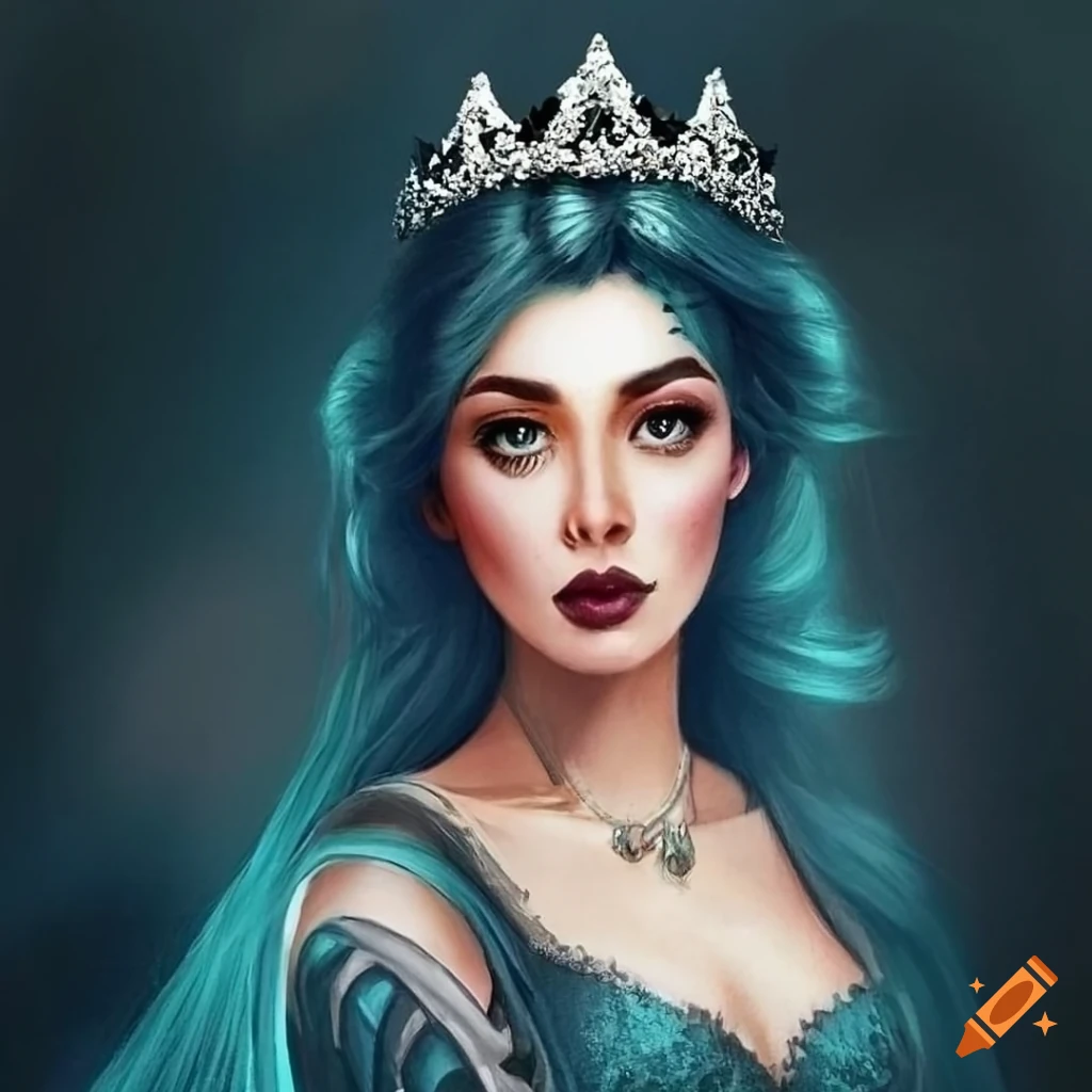 Realistic princess on Craiyon