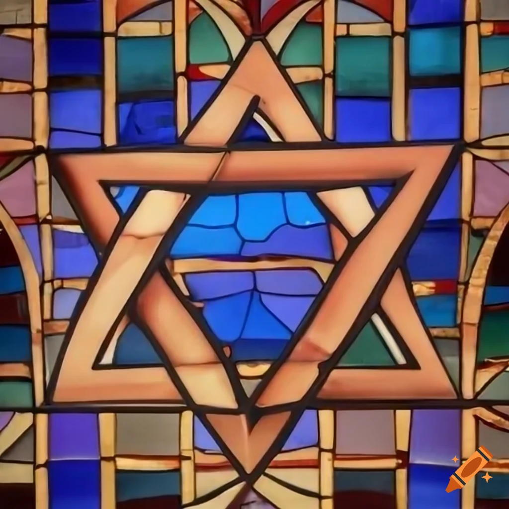Star of david, stained glass