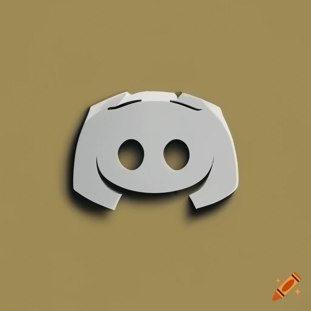 Discord logo , oil canvas , yellow