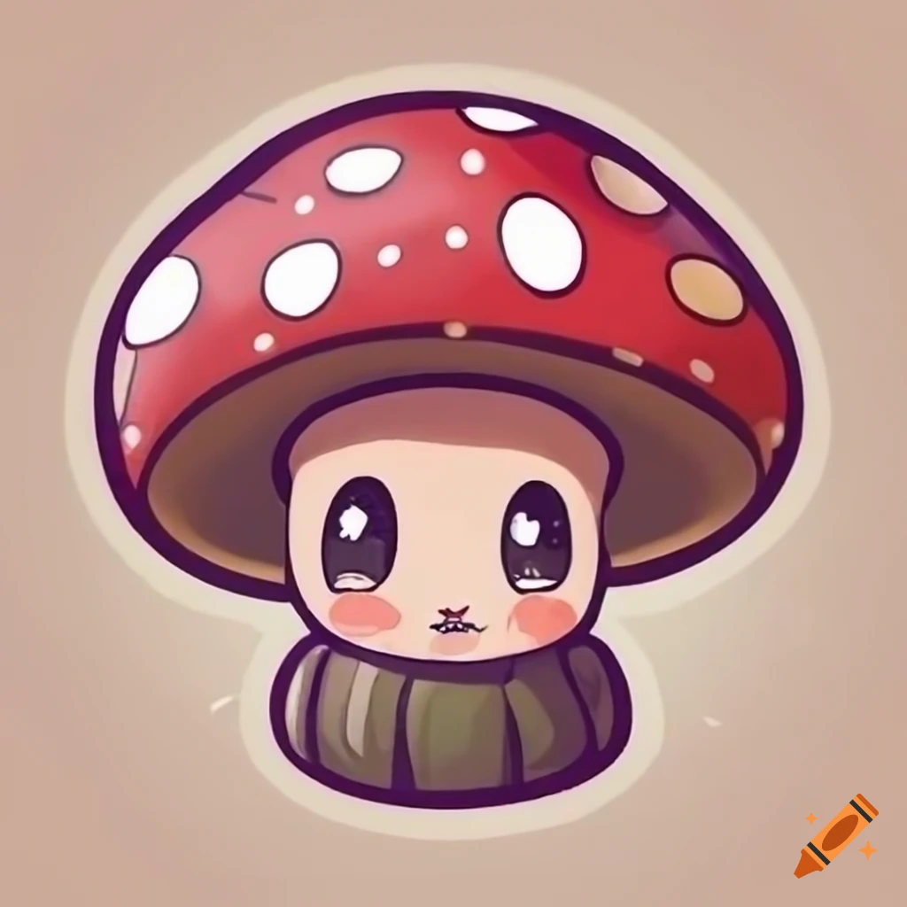 Chibi mushroom on Craiyon