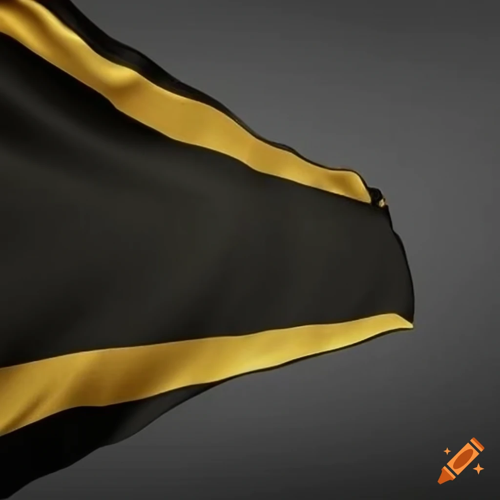 Black gold flag on Craiyon
