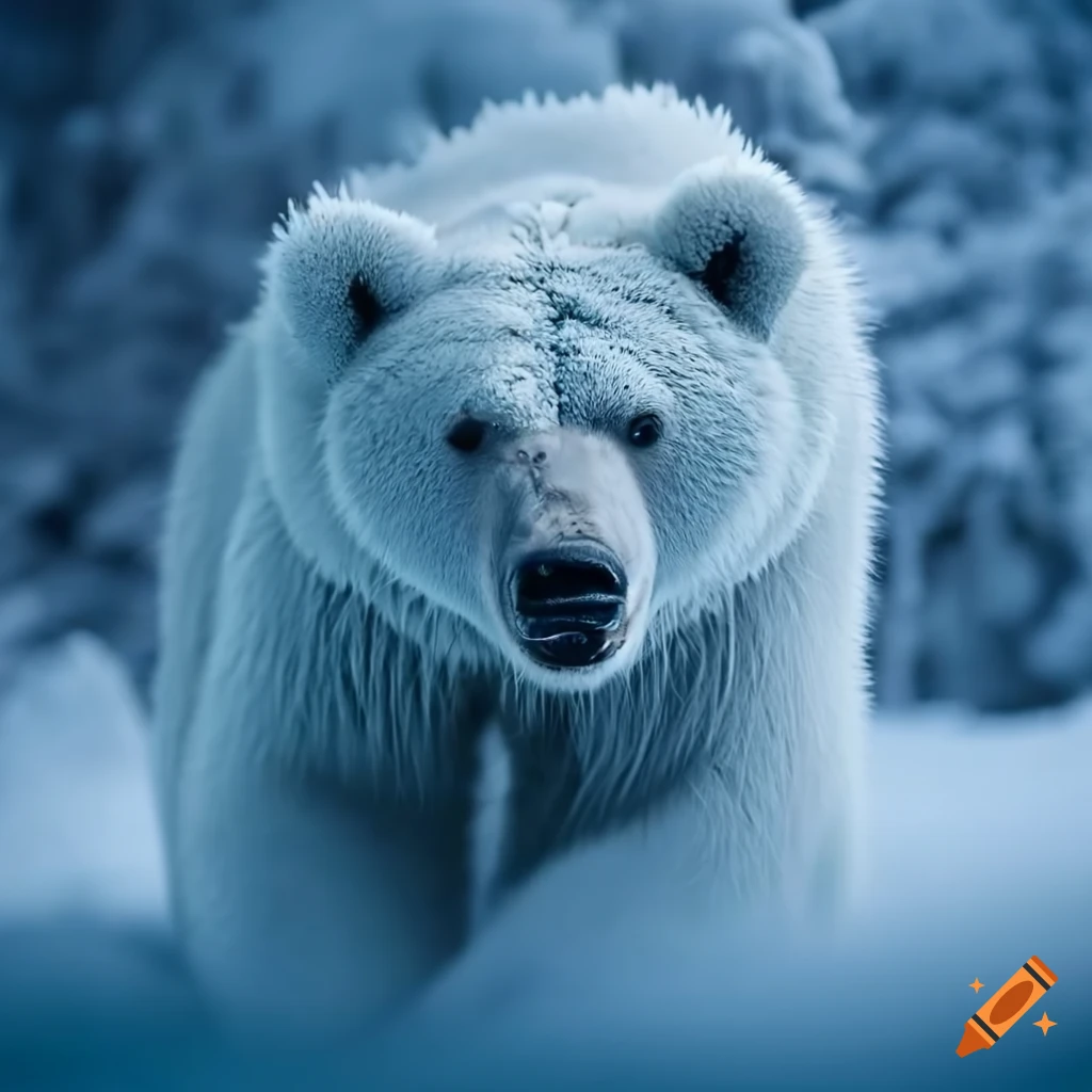 Frost bear on Craiyon