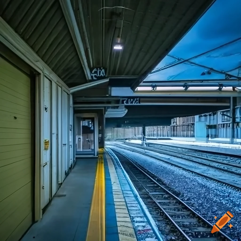 Kisaragi-eki, Japan Kisaragi Station, morning on Craiyon