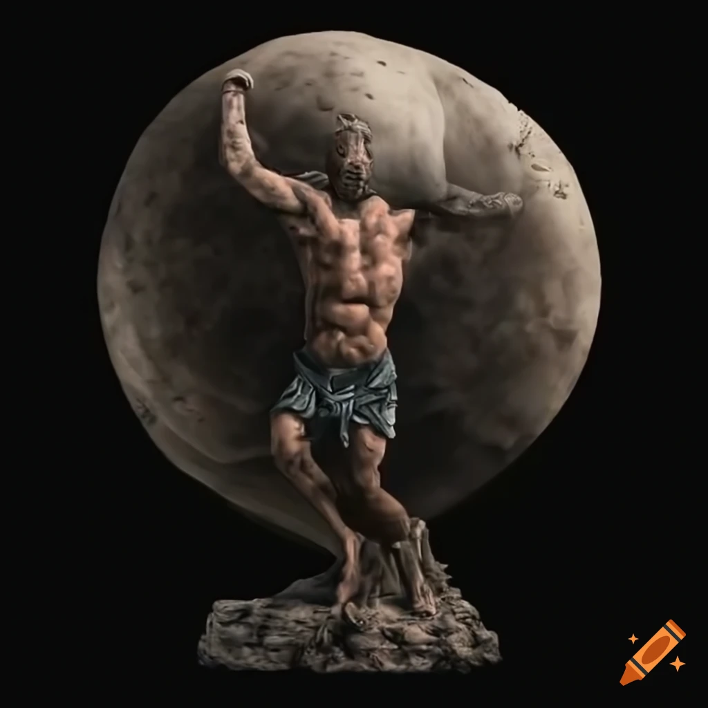 Atlas god on Craiyon