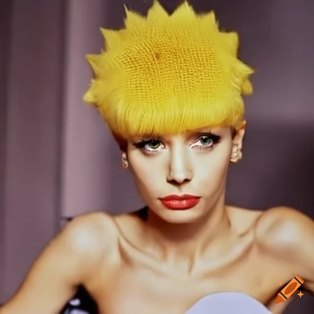 Lisa Simpson Hairstyle Spikes On Craiyon