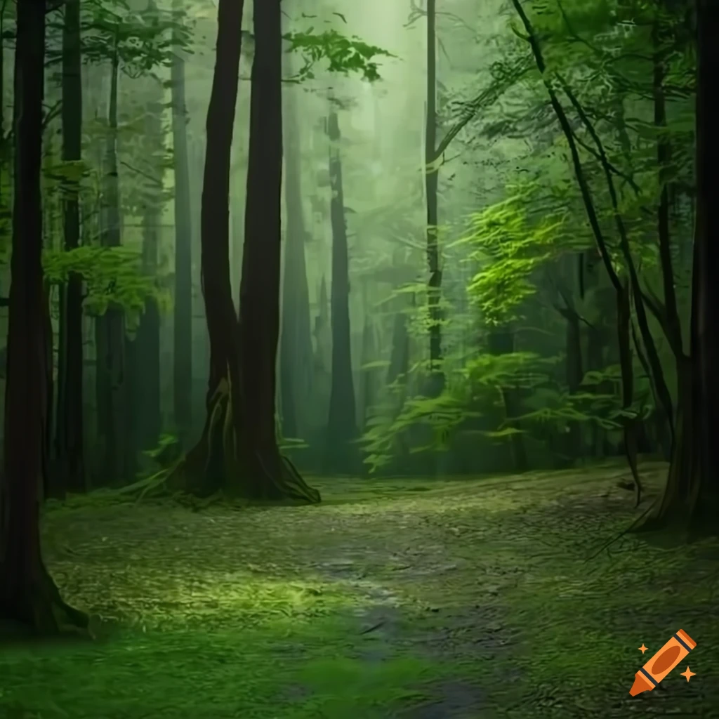 Point and click adventure forest background