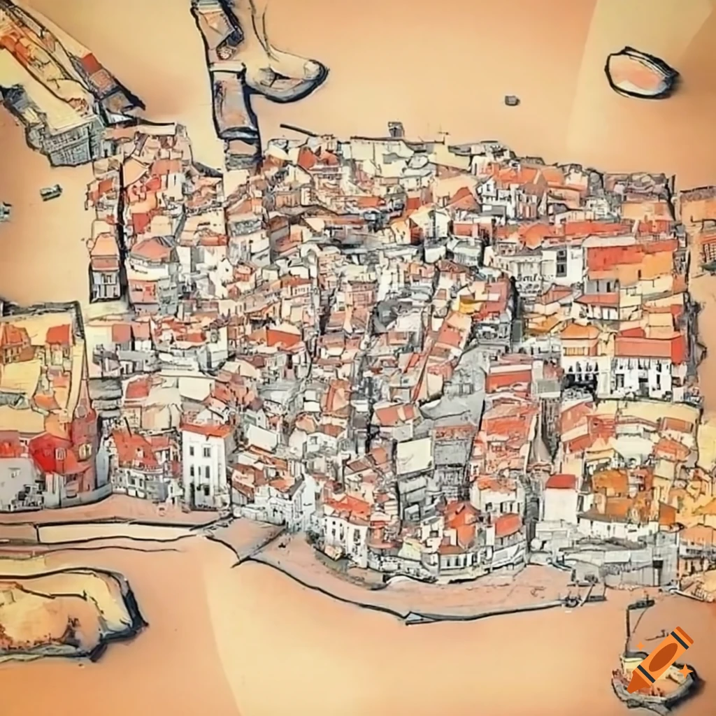 Martos in spain seen from above