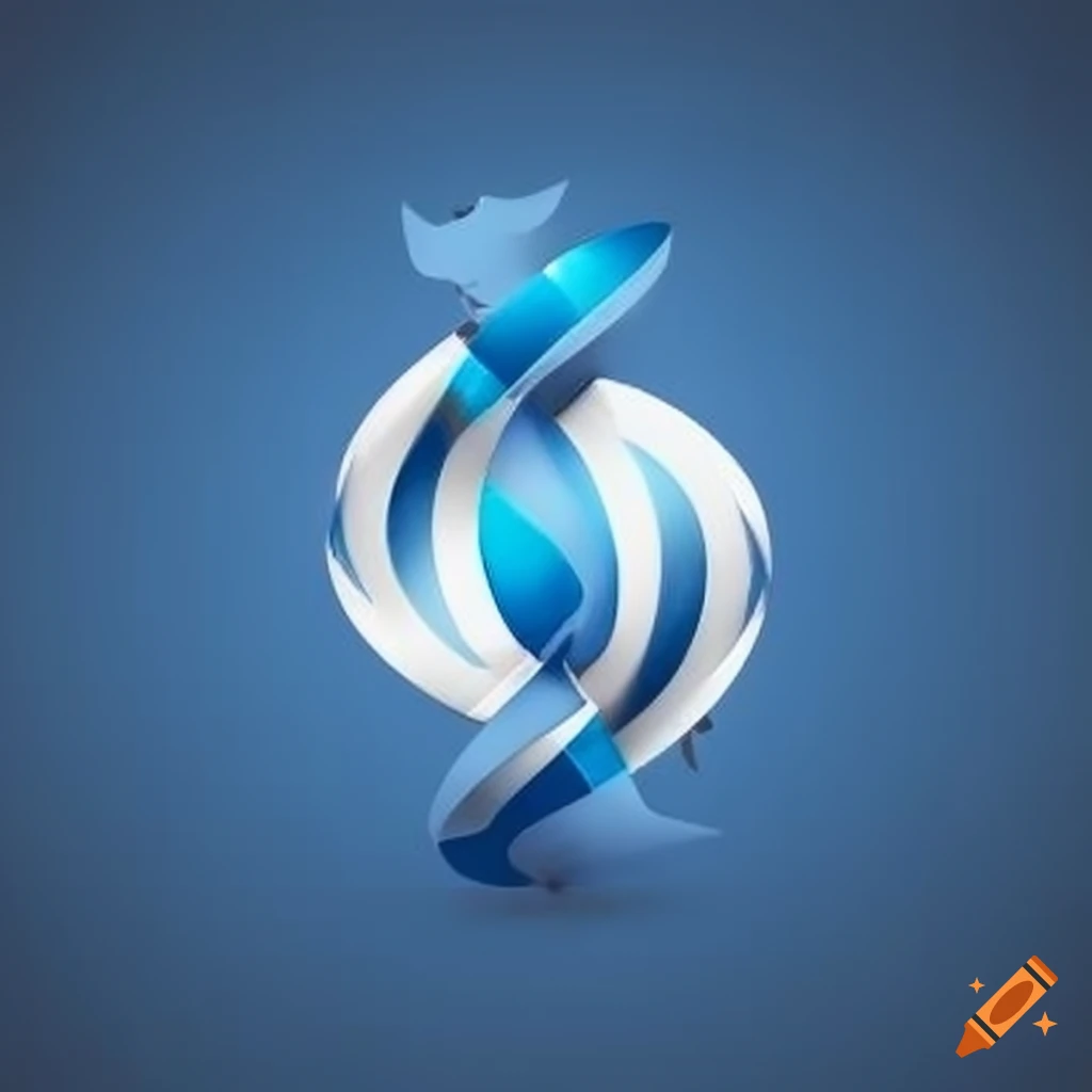 Blue and white logo for beginnersonjs on Craiyon