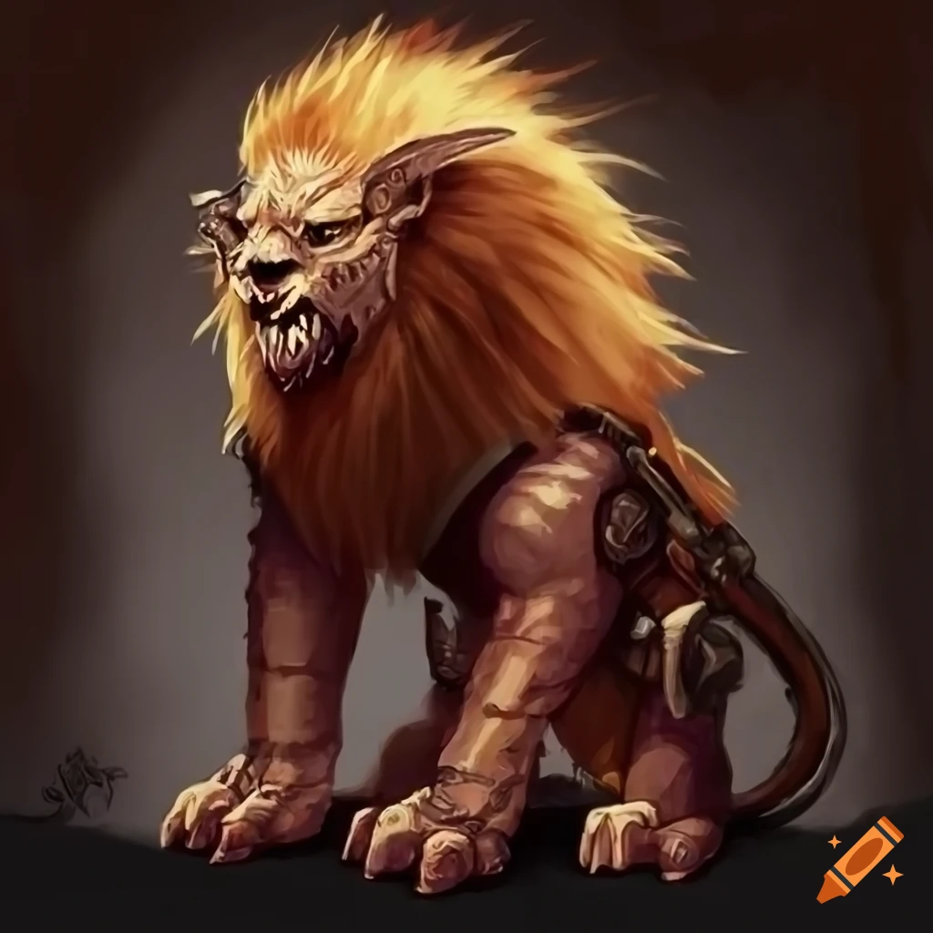 Mechanical manticore, dnd style