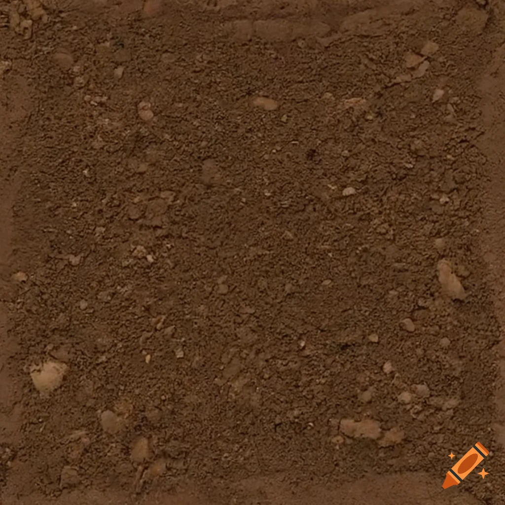 Dirt in the shape of a square on Craiyon