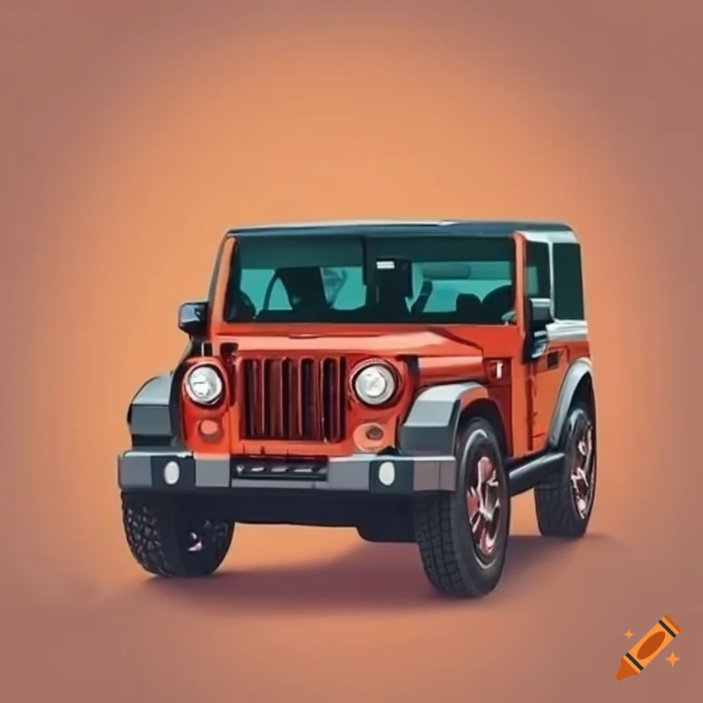 A stylish latest thar car design on Craiyon