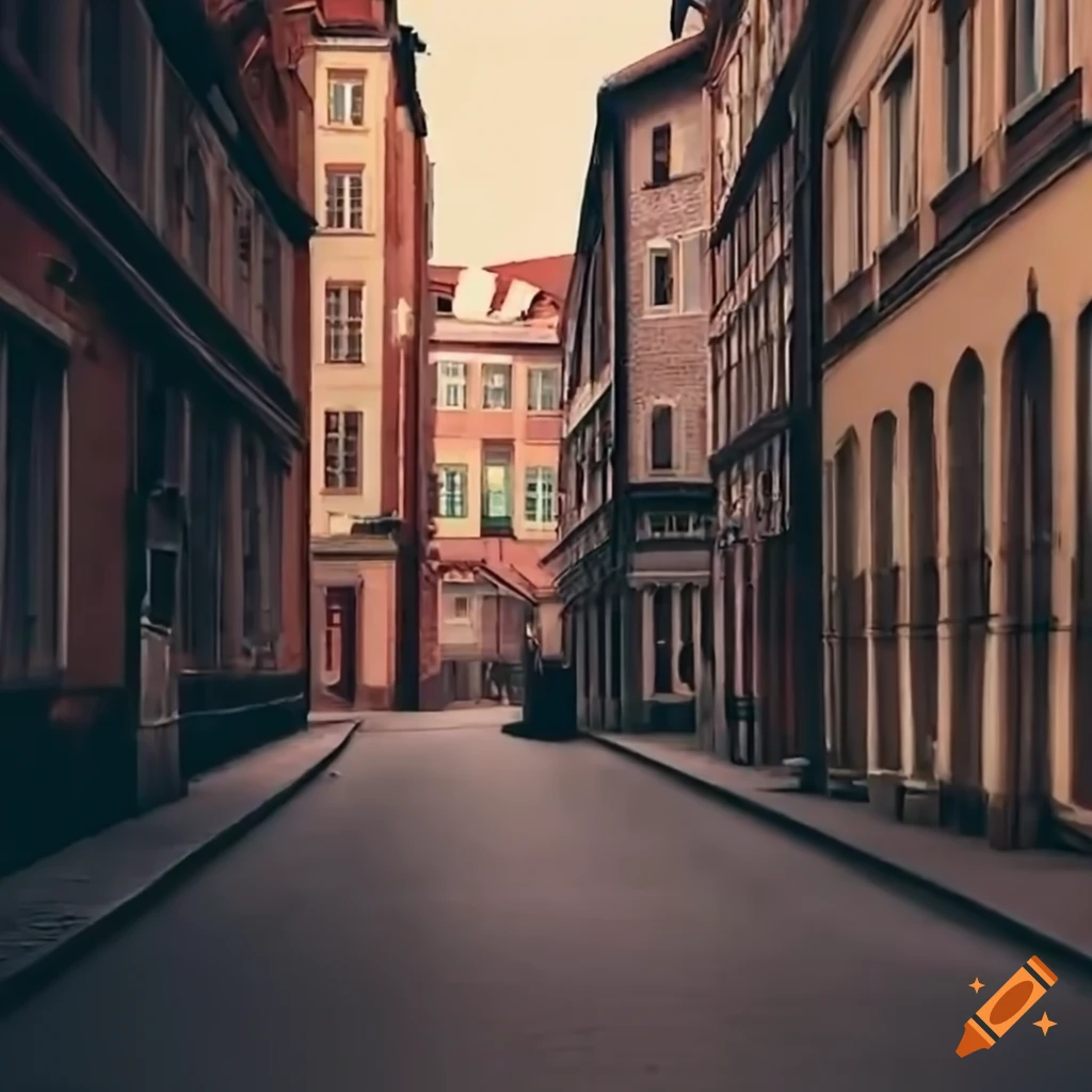 A calm street scene in the democratic people’s republic of bavaria ...