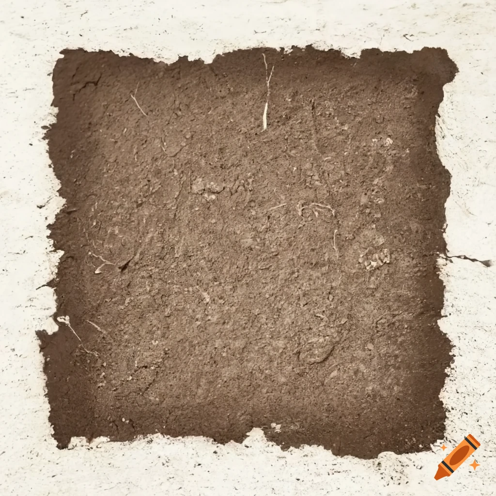 Dirt path in the shape of a square