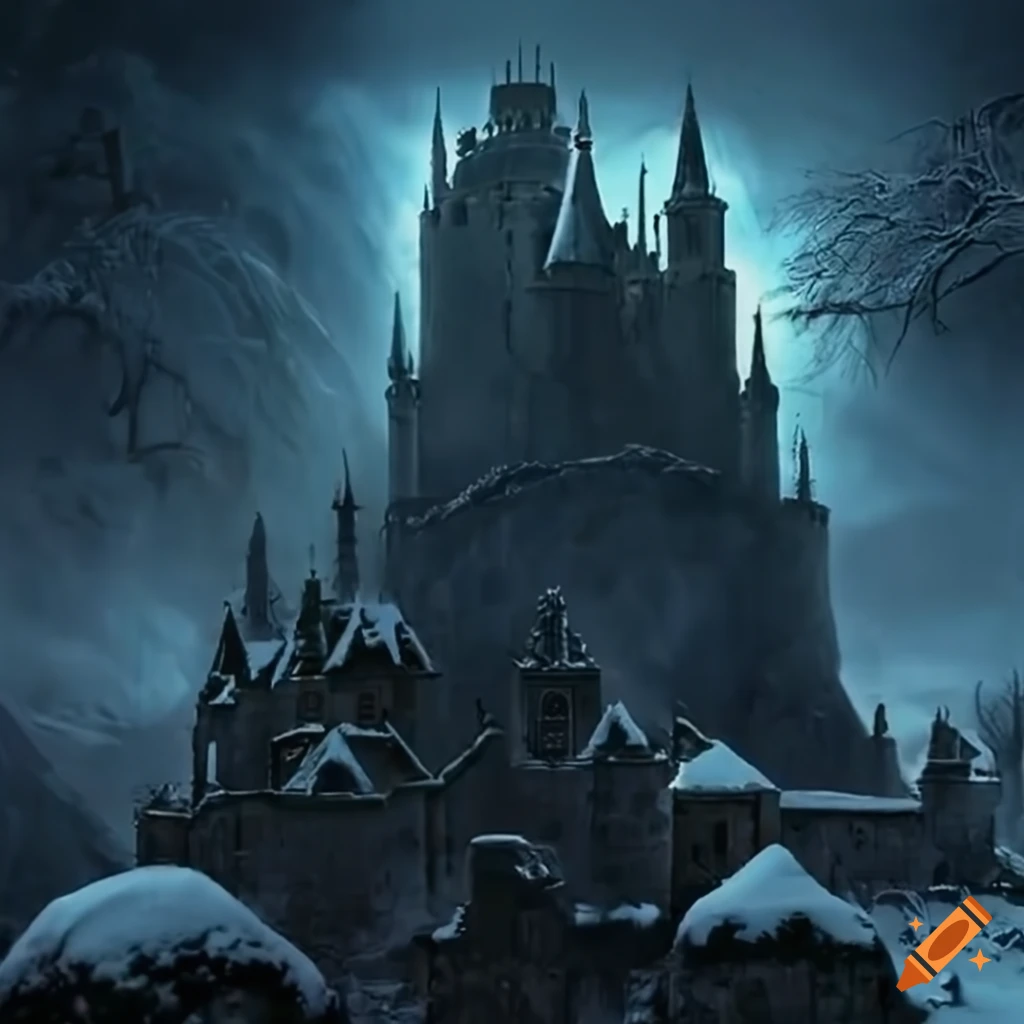 Lords of midnight, snowy castle, high definition
