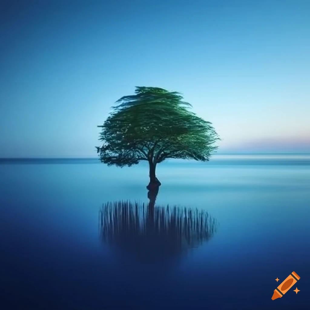 Tree on a ocean