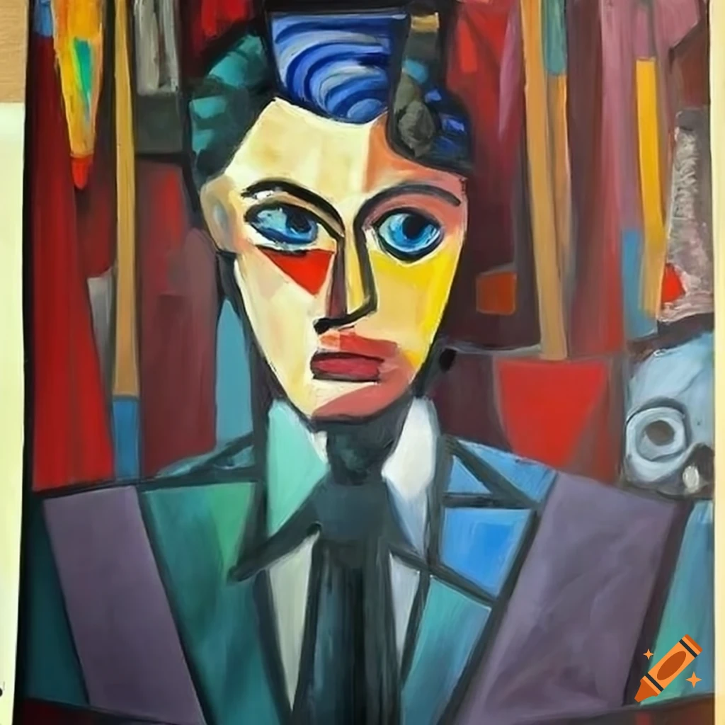 Businessman pc picasso on Craiyon