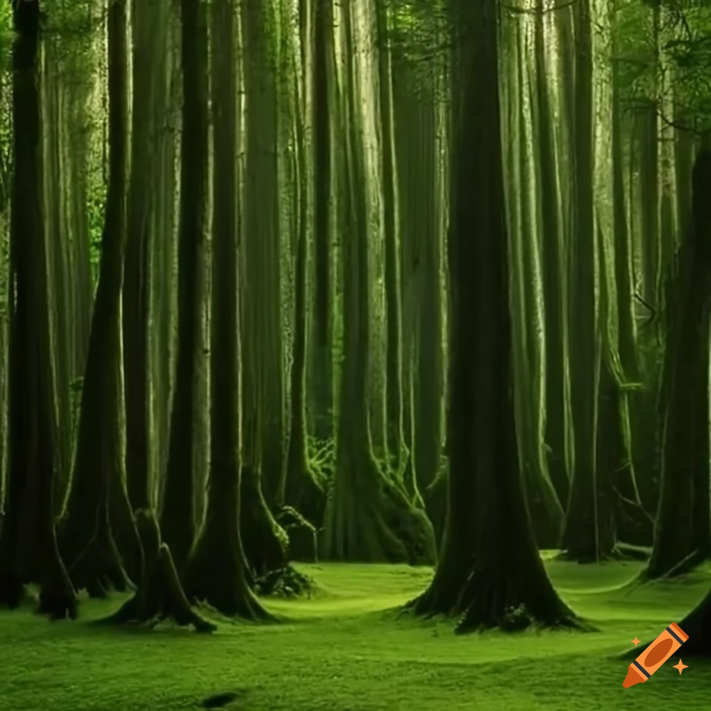 A beautiful alien forest