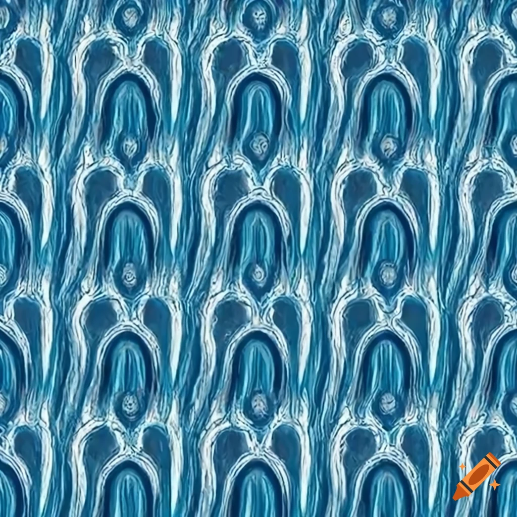 Seamless, wave pattern, repeat, blue, for wallpaper or textiles. --tile ...