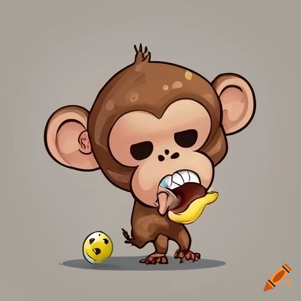 Sad Monkey Cartoon Drawings
