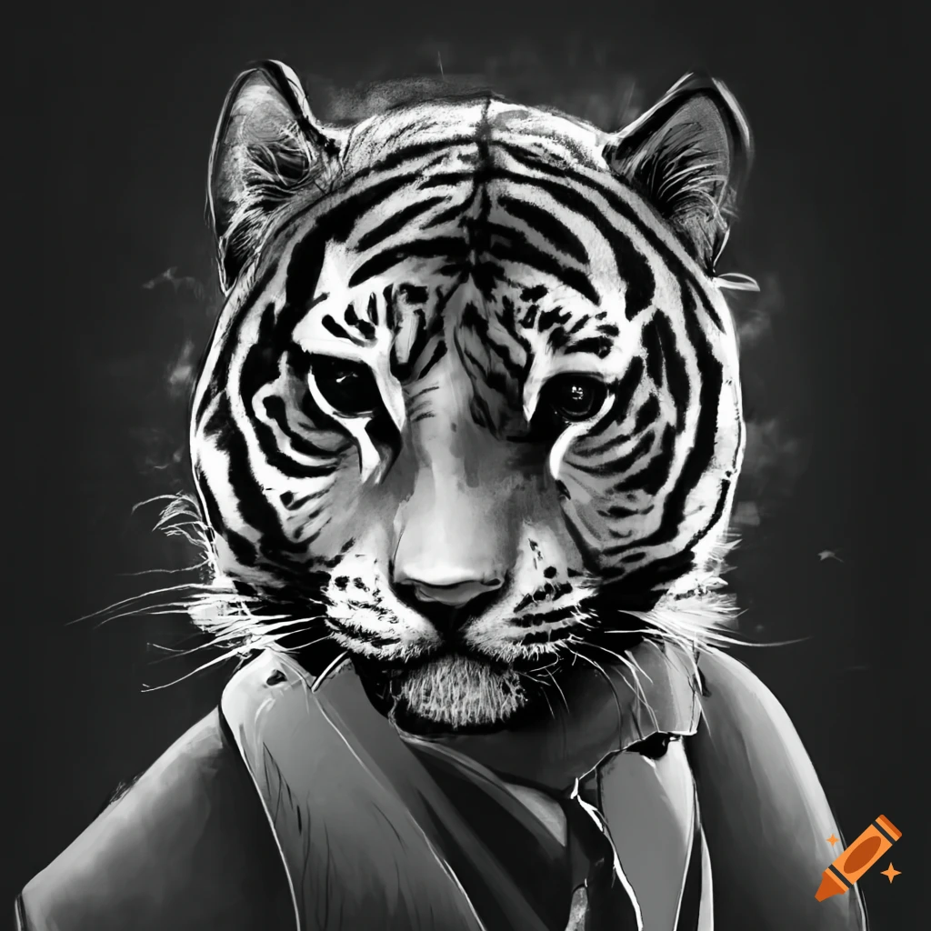 Anthro White Tiger