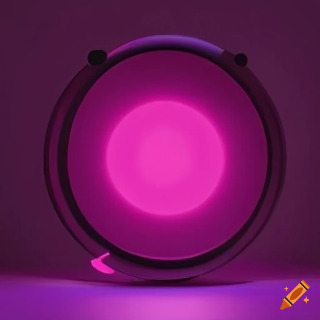 Viva magenta circular light on Craiyon