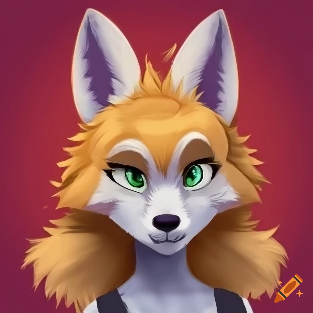 A fox, female, furry