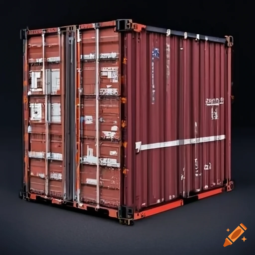 Create a high-resolution photo of a high-cube shipping container