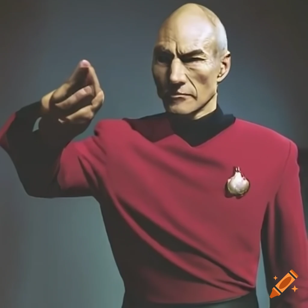 Captain picard making it so on Craiyon