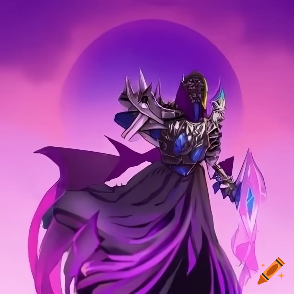 Purple soul knight on Craiyon
