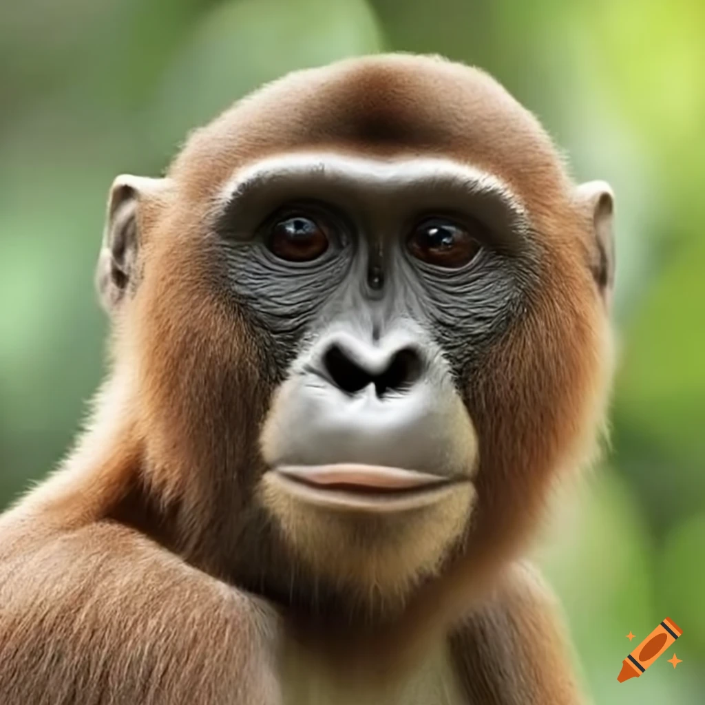 Gigantopithecus blacki on Craiyon