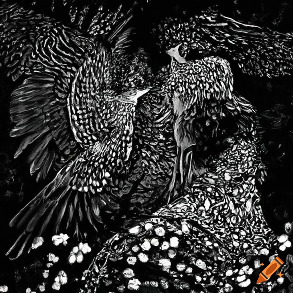 Two Birds Flying Art