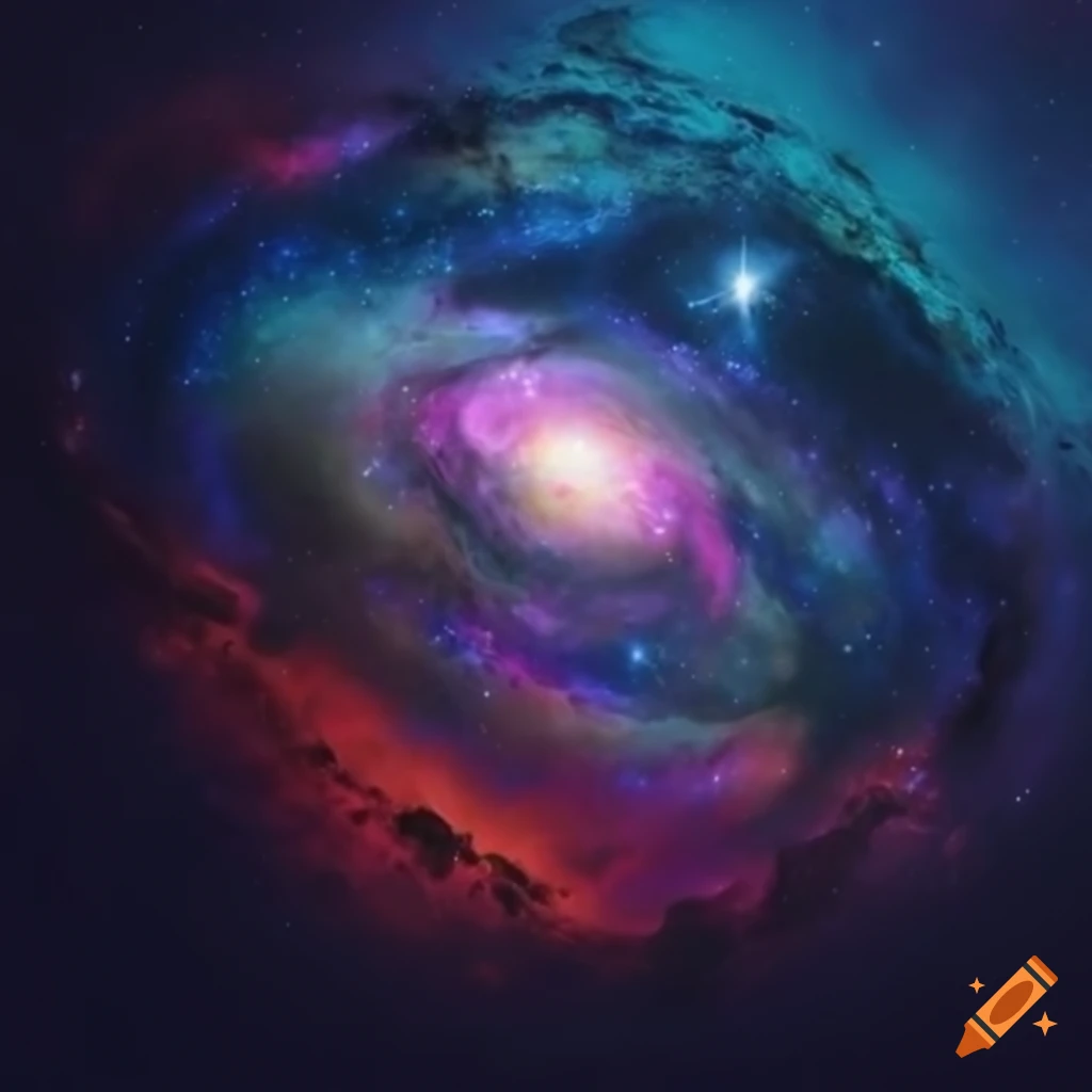 Galaxy photo hyper realistic on Craiyon