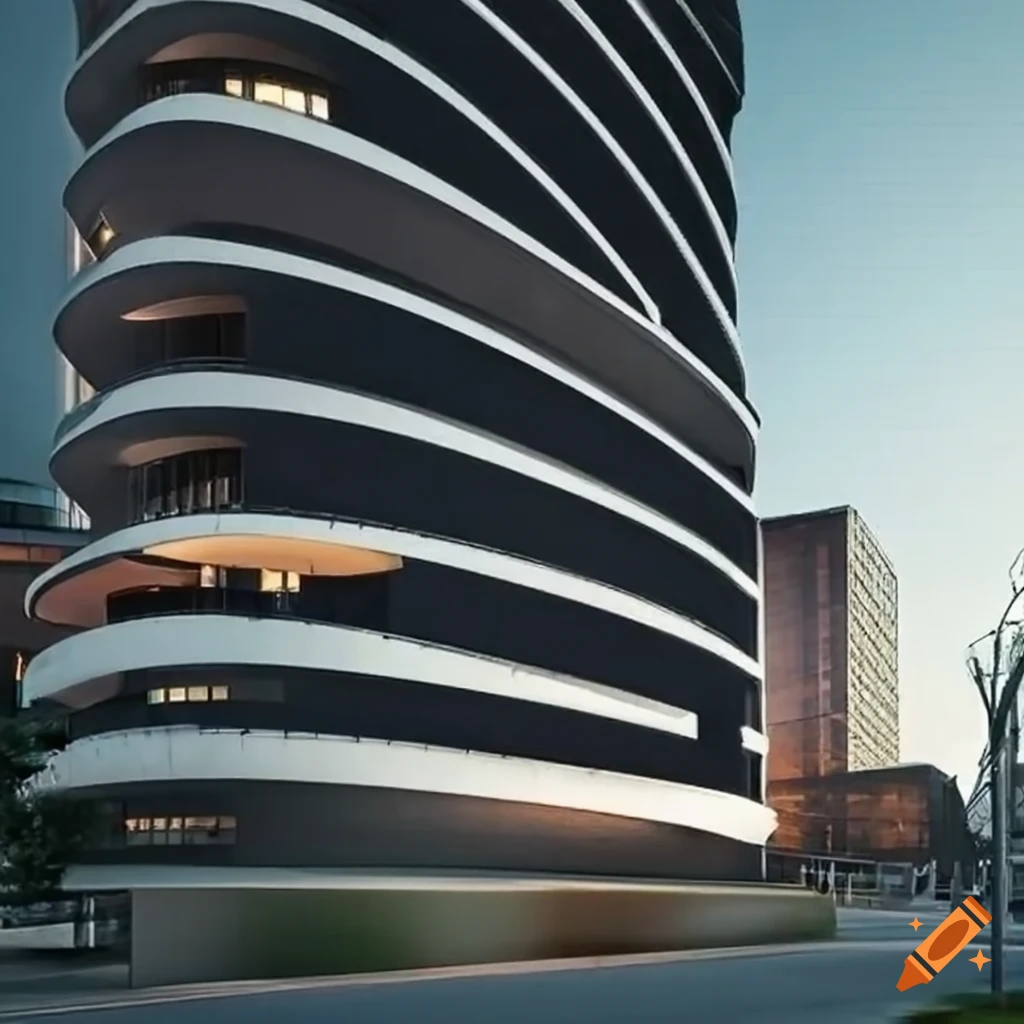 Innovative building design with varied exterior heights and appealing ...