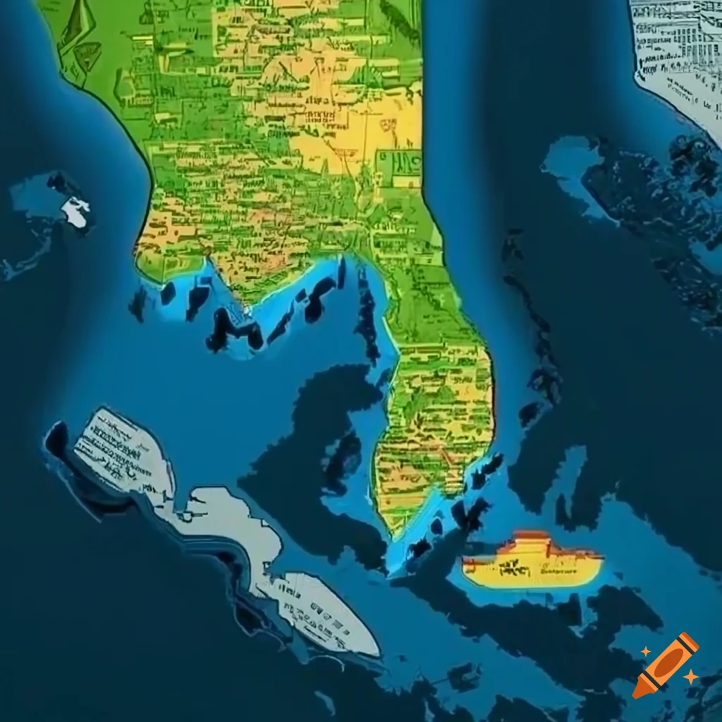 The modern map of the Argentia Dominion Peninsula and its southern ...
